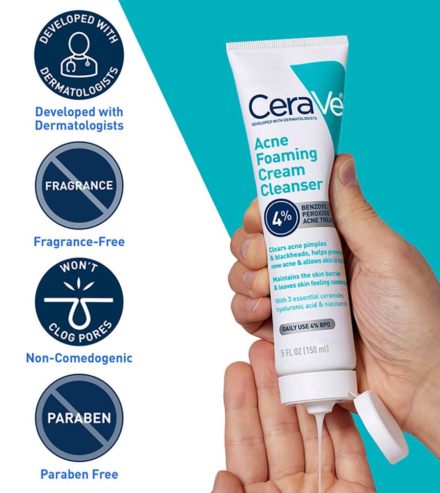 CERAVE · Acne Foaming Cream Cleanser – Tri Tech RX